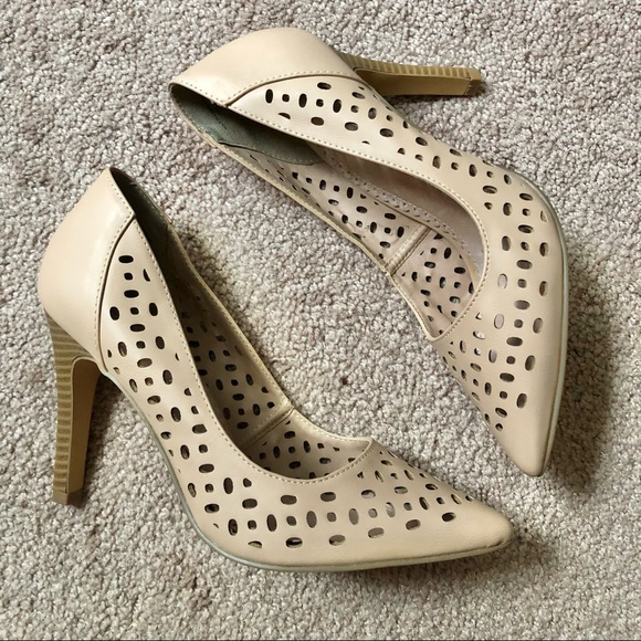 Unisa | Shoes | Sale Nude Cutout Restricted Heels | Poshmark